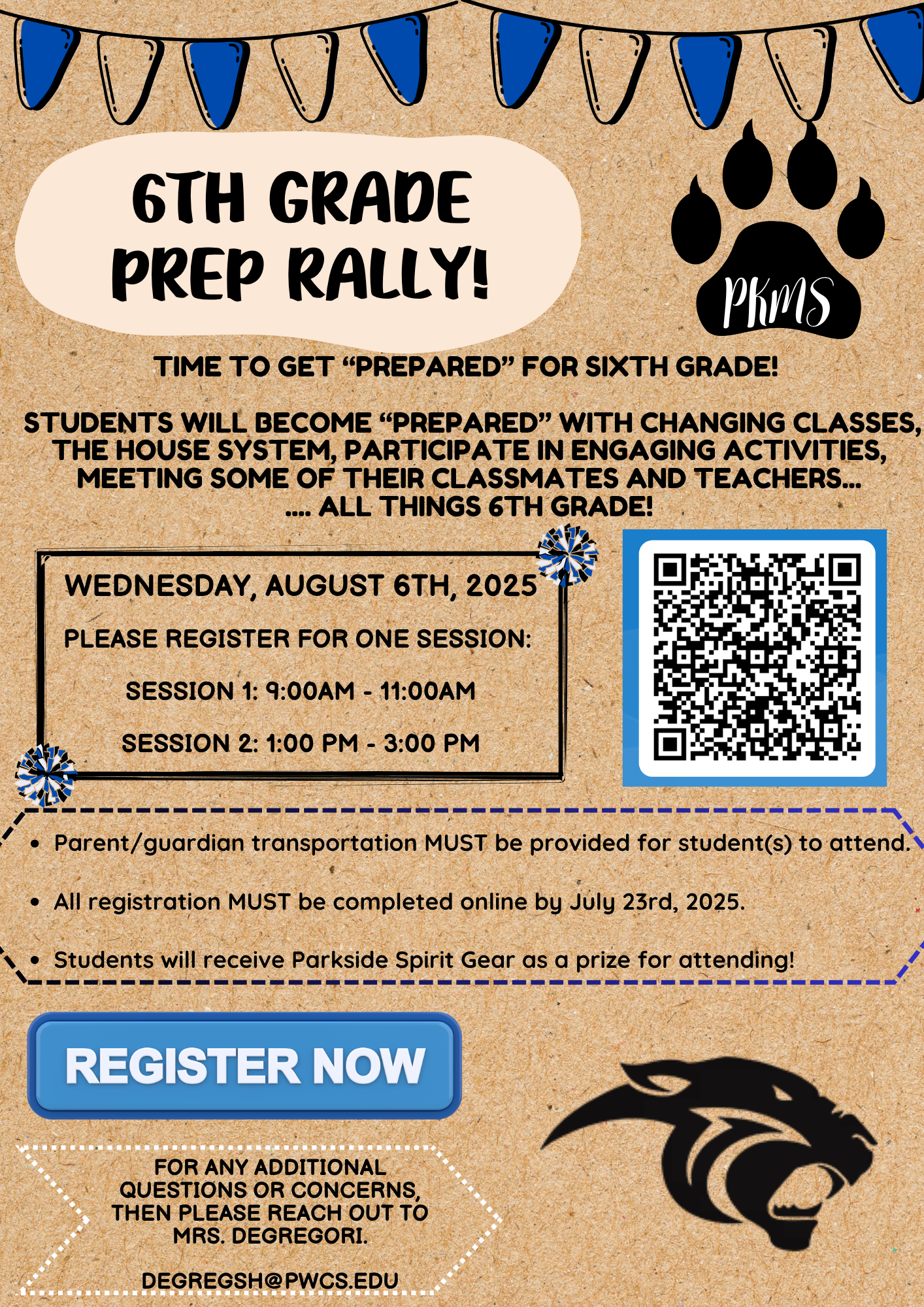 6th Prep Rally - Parkside Middle School
